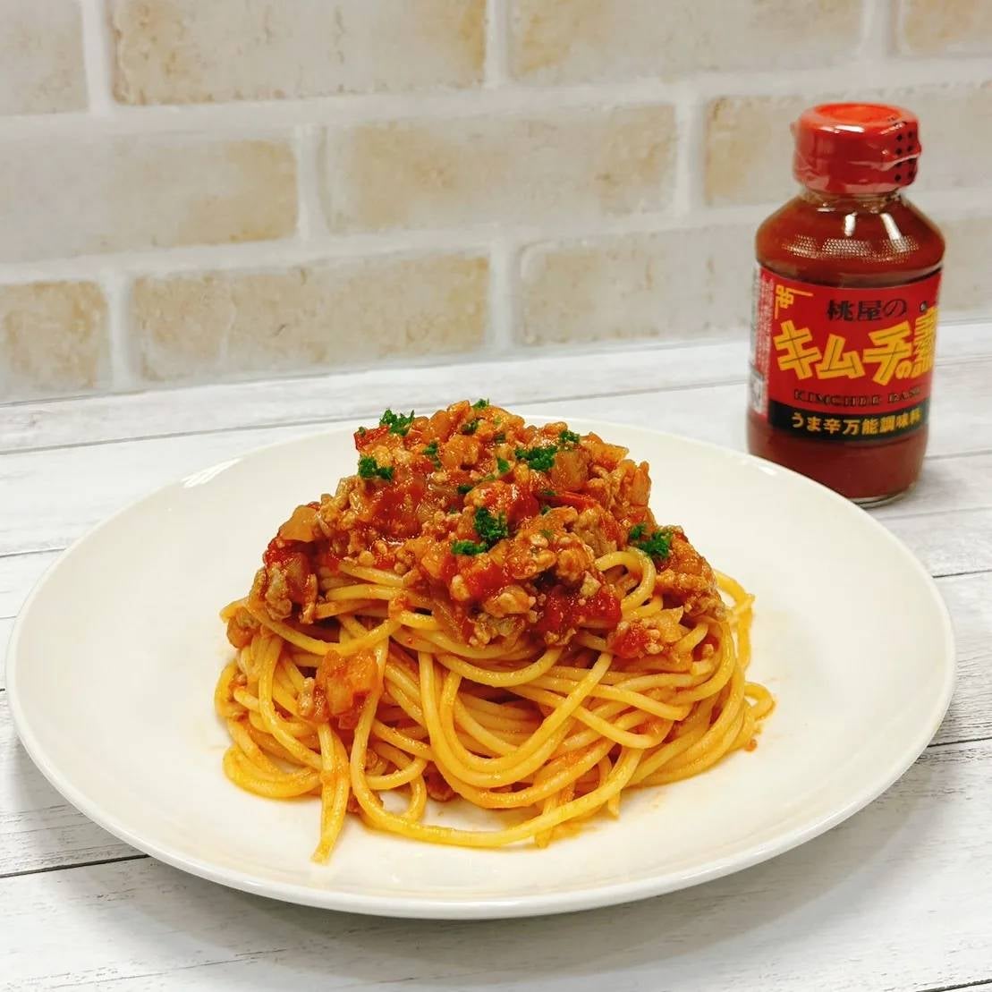 キムチの素とトマト缶で作るプロ顔負けのパスタ！【キムチの素ミートソーススパゲッティ】桃屋のかんたんレシピ Tbsラジオ
